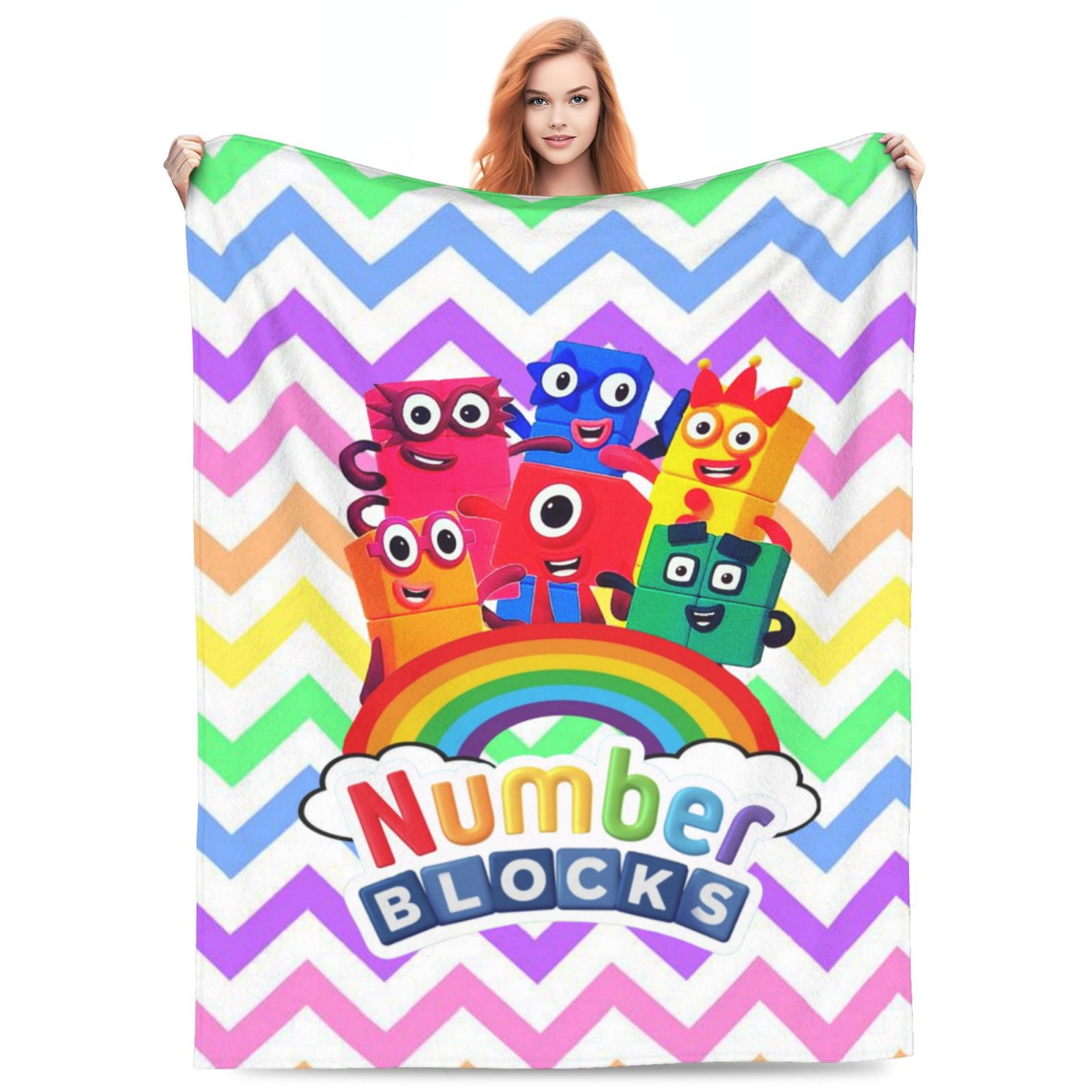 Numberblocks Throw Blanket Couch Bed Sofa Soft Lightweight Warm Cozy ...