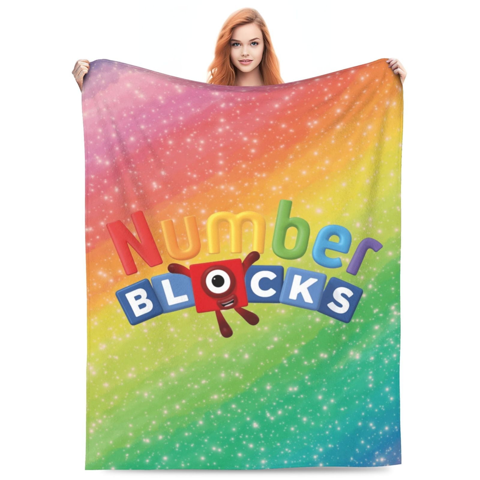 Numberblocks Throw Blanket Couch Bed Sofa Soft Lightweight Warm Cozy ...