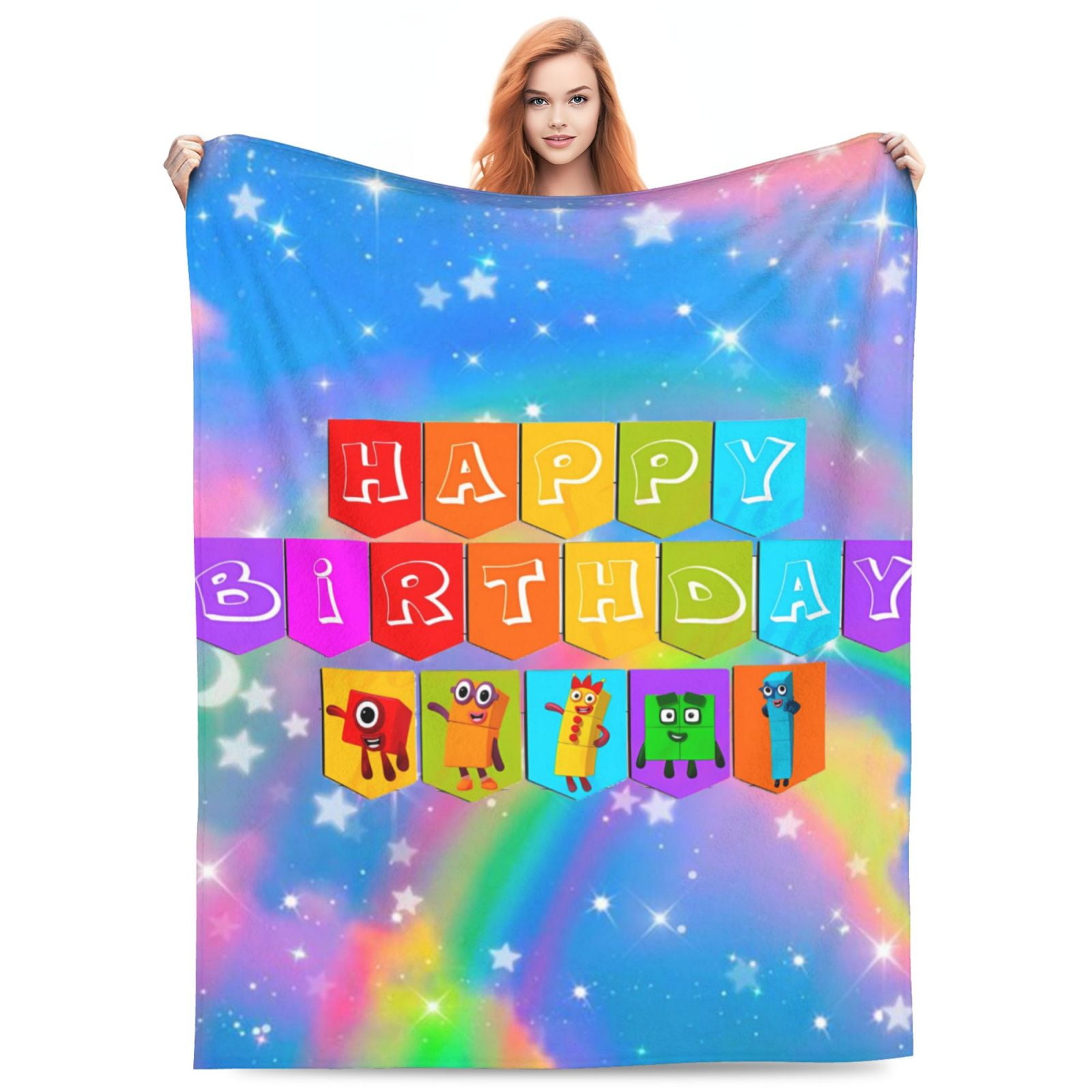 Numberblocks Throw Blanket Couch Bed Sofa Soft Lightweight Warm Cozy ...