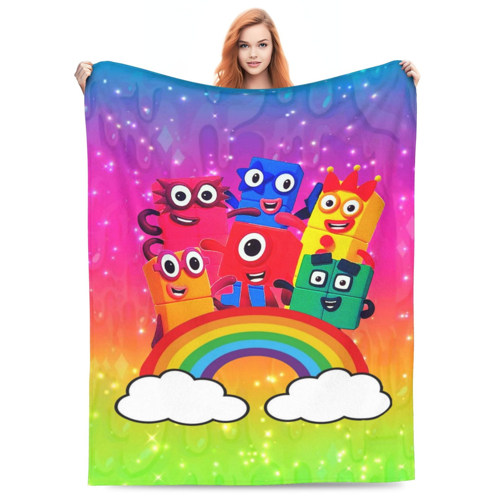 Numberblocks Throw Blanket Couch Bed Sofa Soft Lightweight Warm Cozy ...
