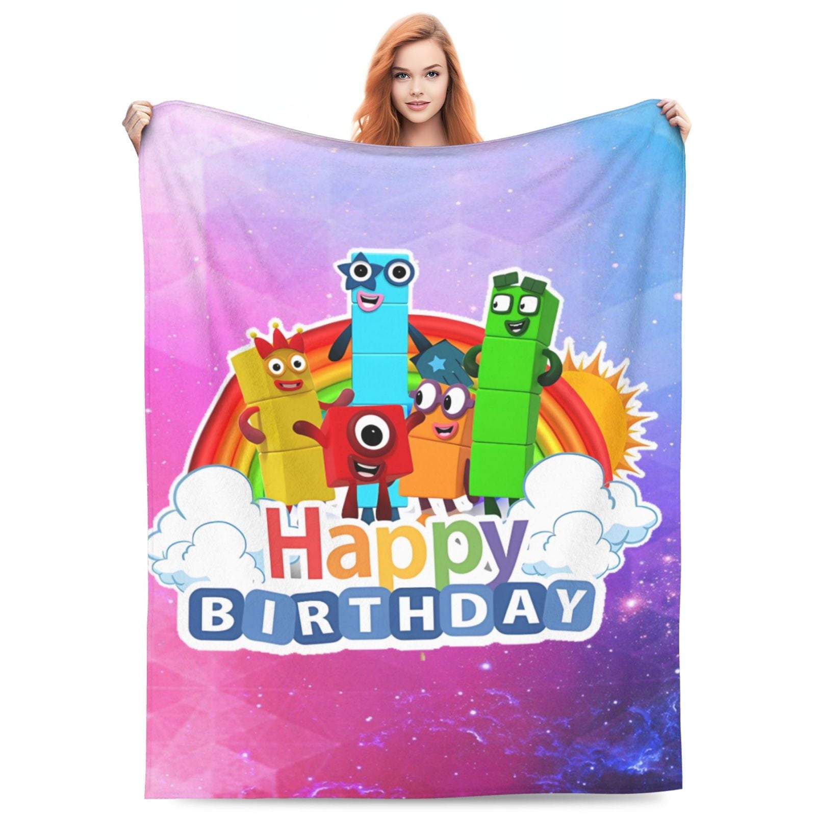 Numberblocks Throw Blanket Couch Bed Sofa Soft Lightweight Warm Cozy ...