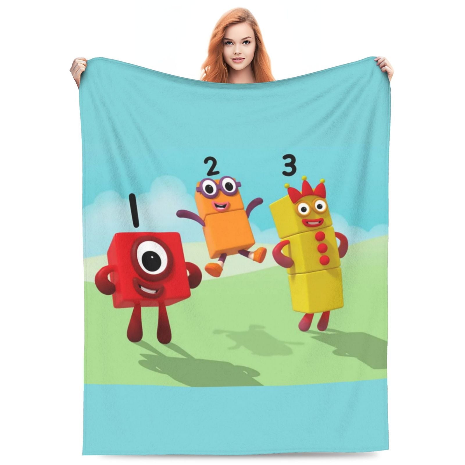 Numberblocks Throw Blanket Couch Bed Sofa Soft Lightweight Warm Cozy ...