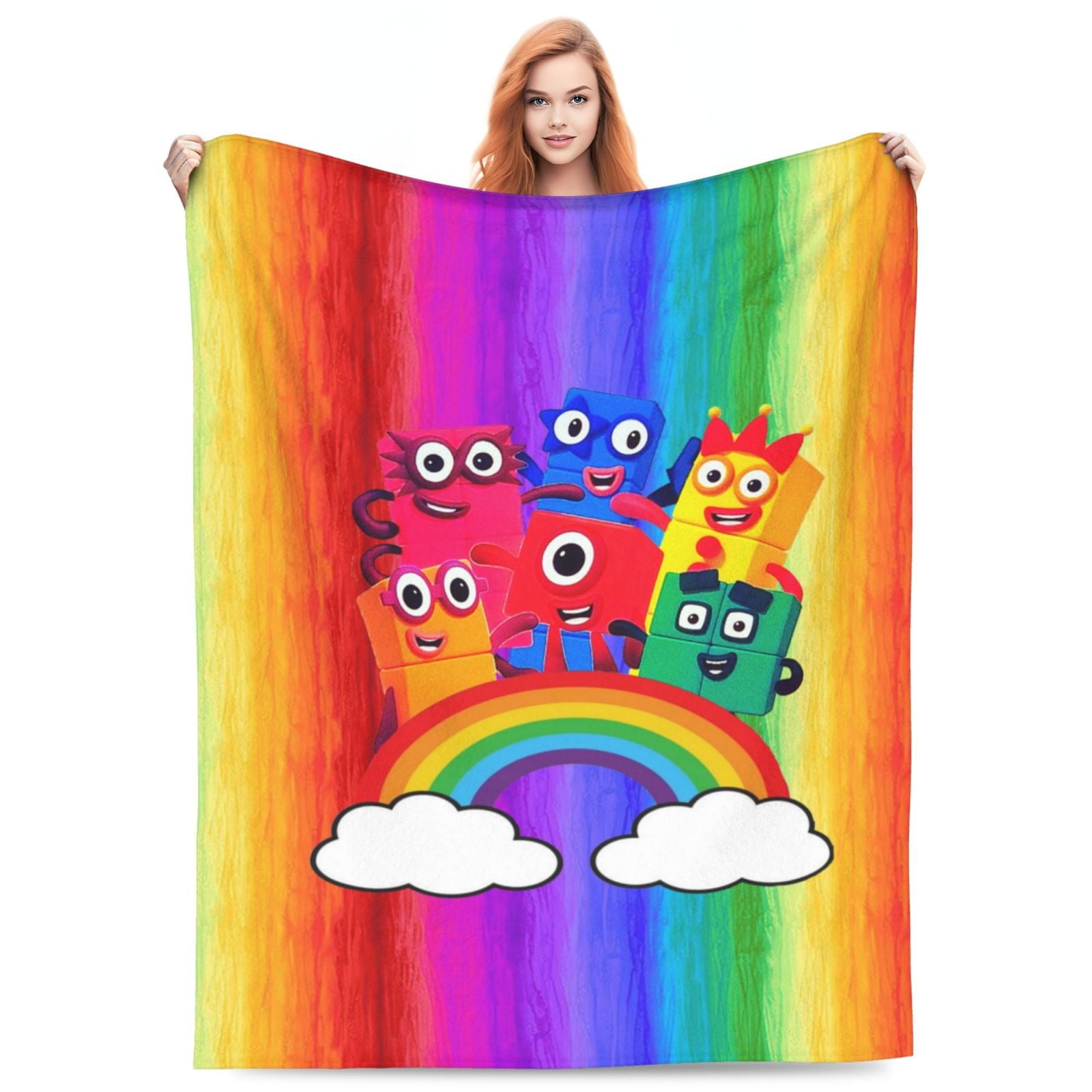 Numberblocks Throw Blanket Couch Bed Sofa Soft Lightweight Warm Cozy ...