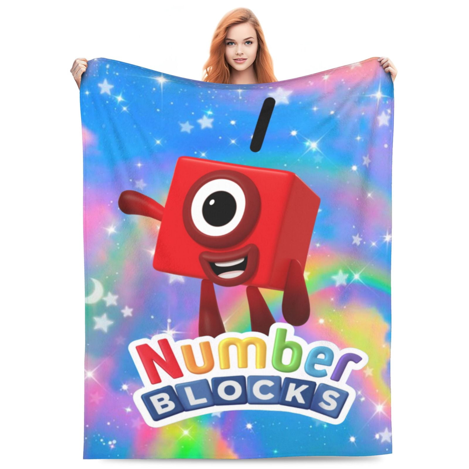 Numberblocks Throw Blanket Couch Bed Sofa Soft Lightweight Warm Cozy ...