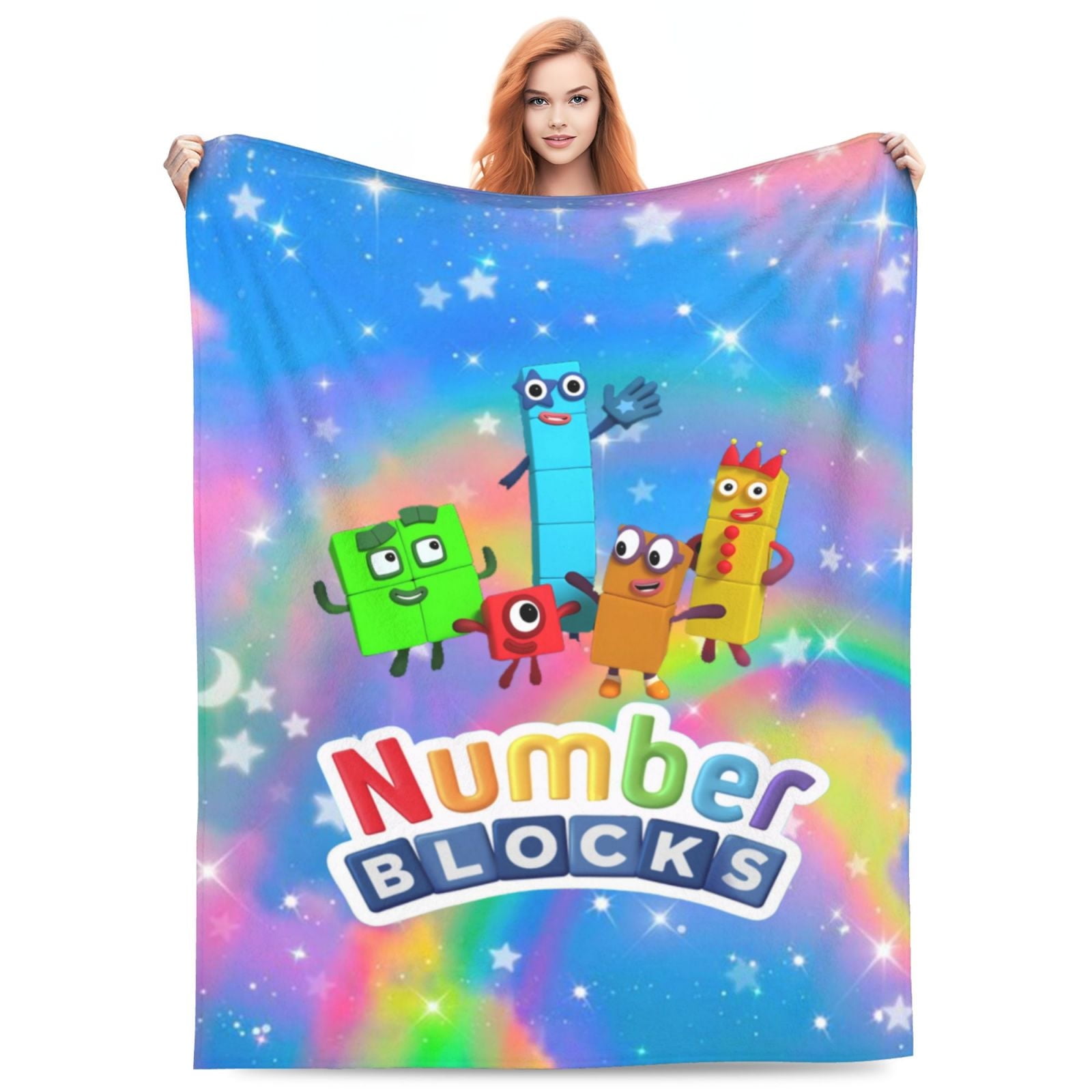 Numberblocks Throw Blanket Couch Bed Sofa Soft Lightweight Warm Cozy ...