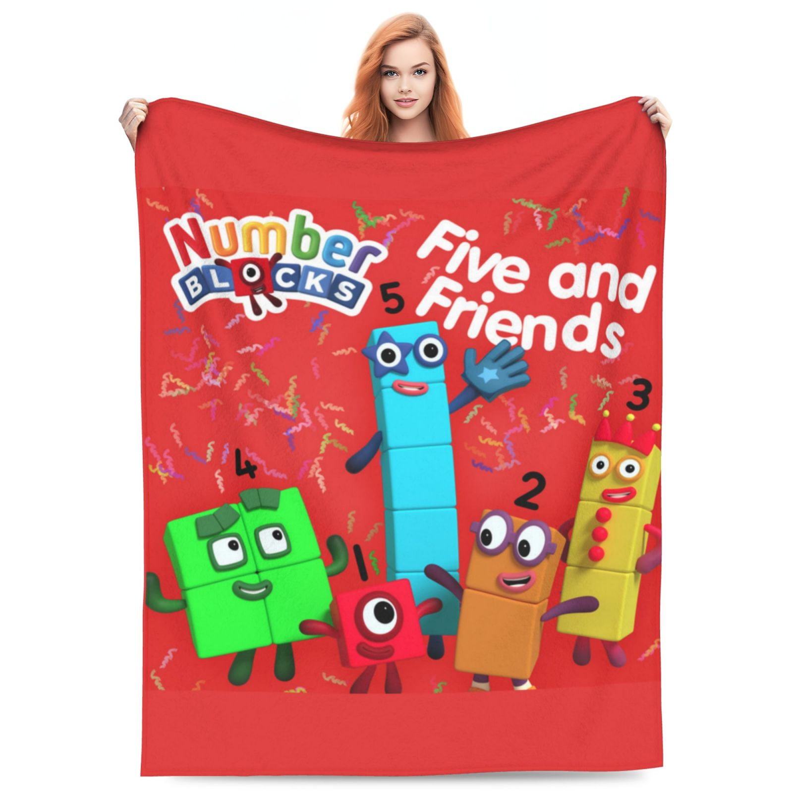 Numberblocks Throw Blanket Couch Bed Sofa Soft Lightweight Warm Cozy ...