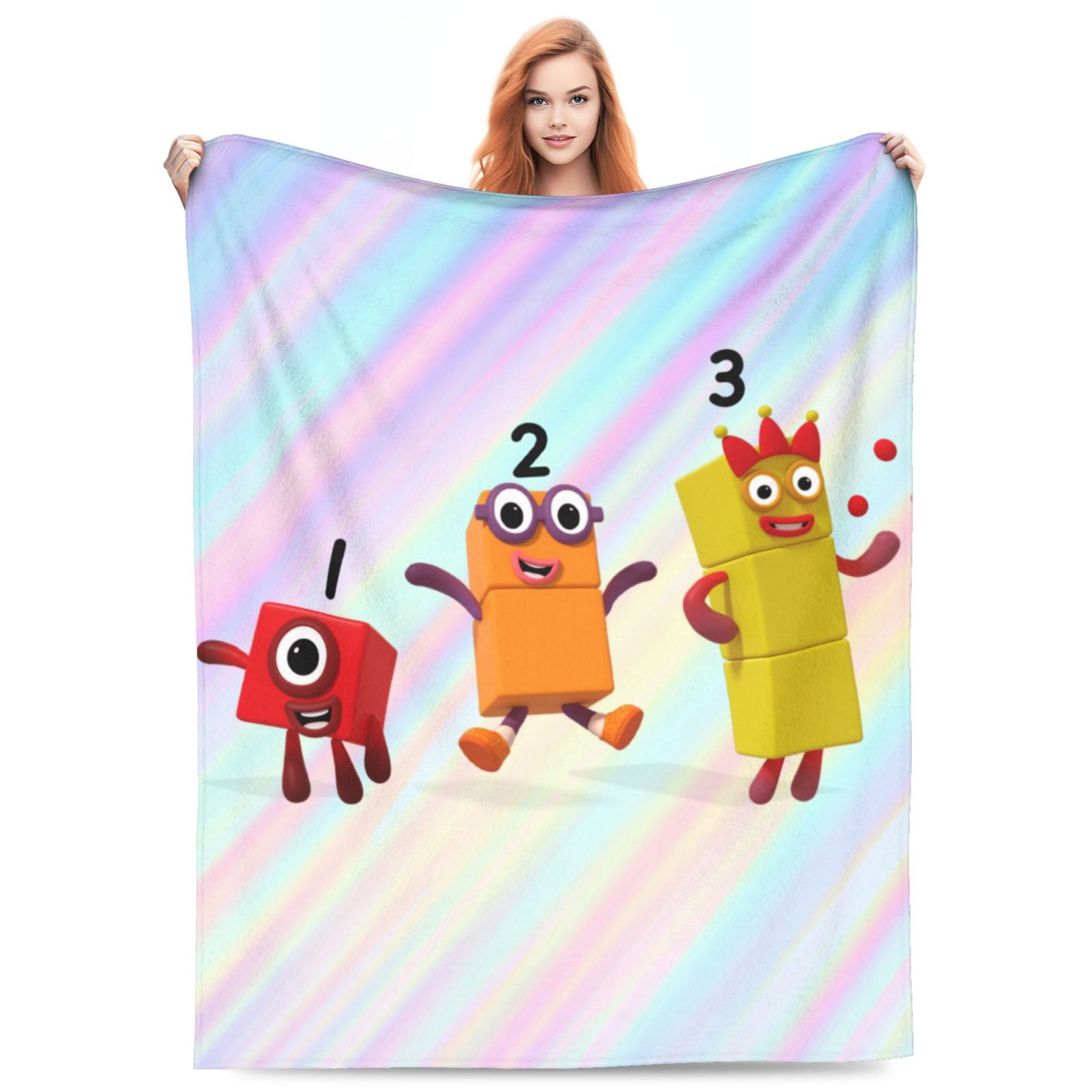 Numberblocks Throw Blanket Couch Bed Sofa Soft Lightweight Warm Cozy ...