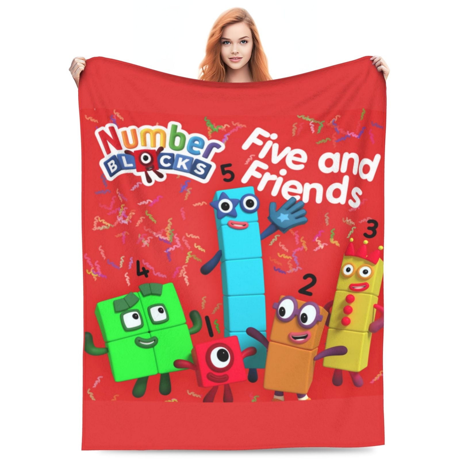 Numberblocks Throw Blanket Couch Bed Sofa Soft Lightweight Warm Cozy ...