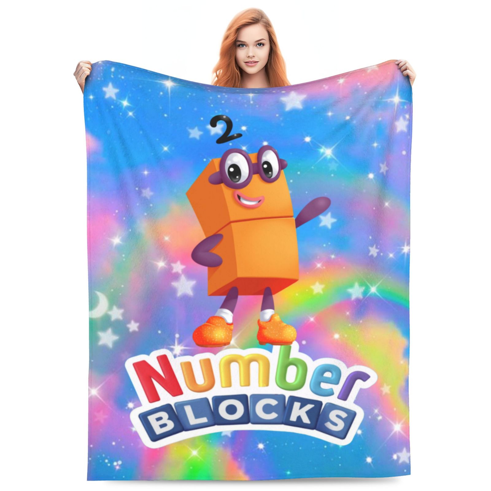 Numberblocks Throw Blanket Couch Bed Sofa Soft Lightweight Warm Cozy ...