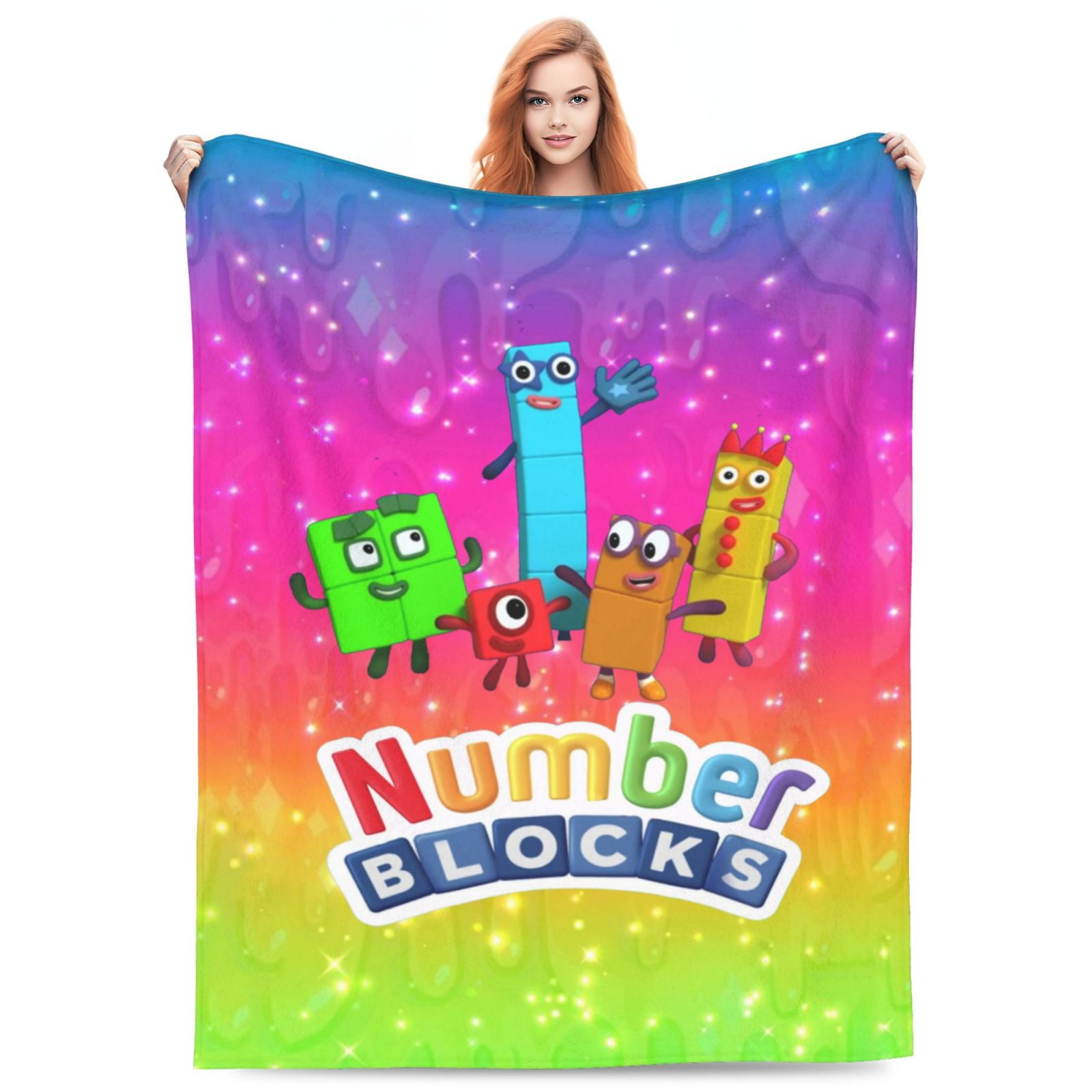 Numberblocks Throw Blanket Couch Bed Sofa Soft Lightweight Warm Cozy ...
