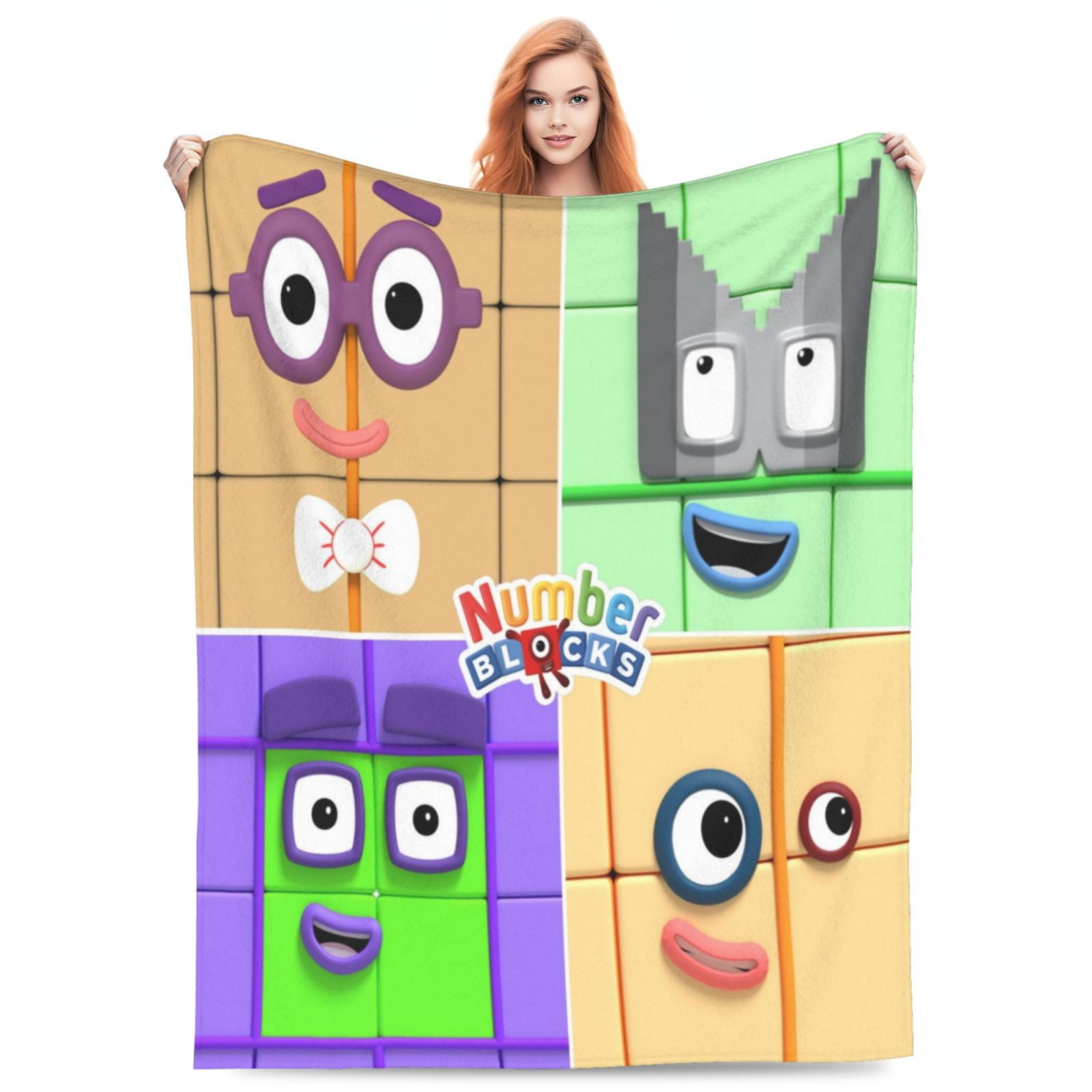Numberblocks Throw Blanket Couch Bed Sofa Soft Lightweight Warm Cozy ...