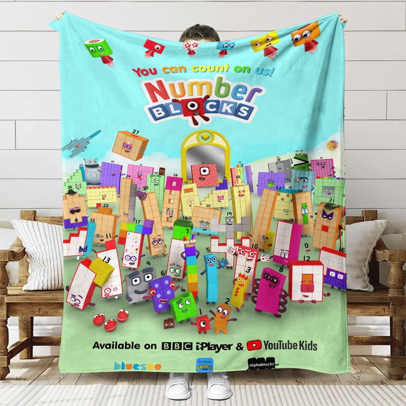 Numberblocks Throw Blanket Gifts for Fans Lover Girls Boys Women ...