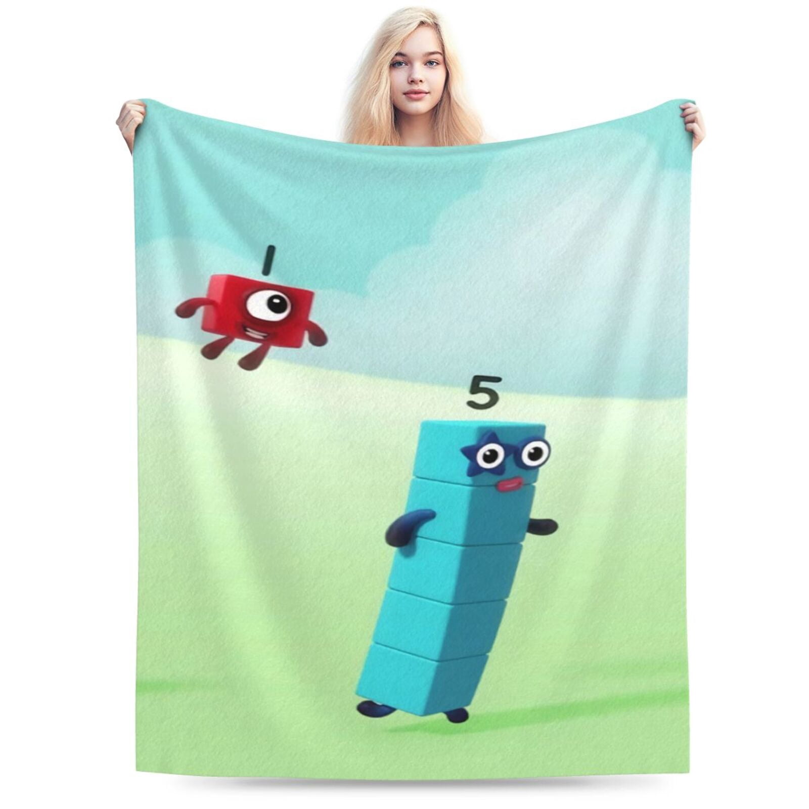 Numberblocks Throw Blanket Soft Lightweight Cozy Plush Flannel Bed ...