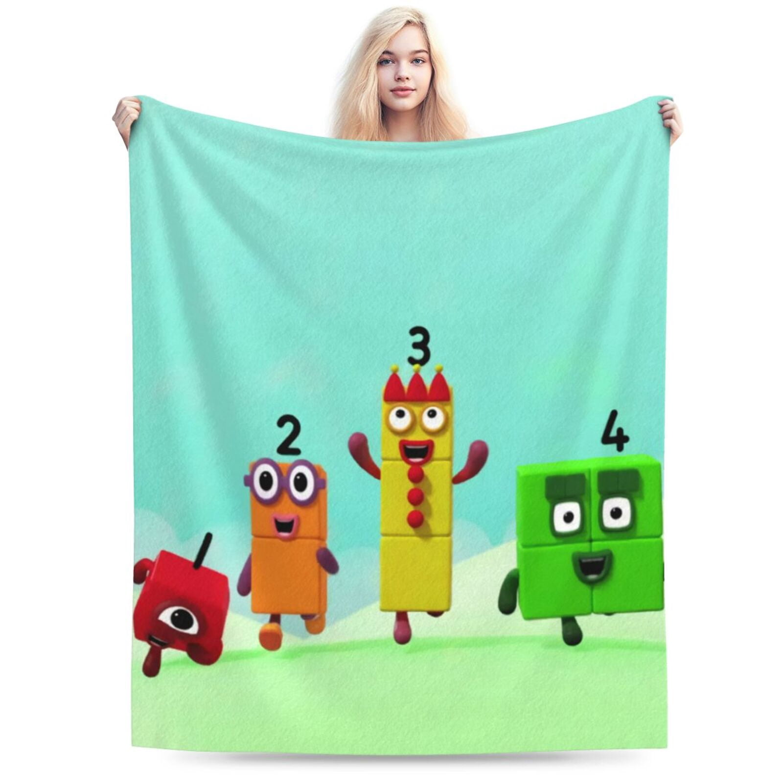Numberblocks Throw Blanket Soft Lightweight Cozy Plush Flannel Bed ...