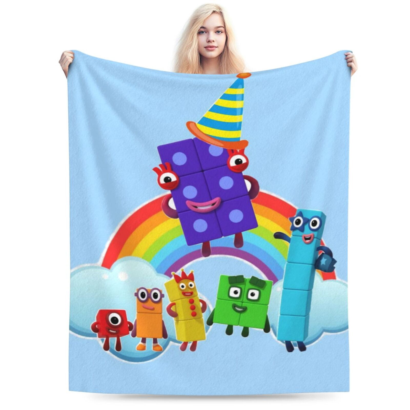 Numberblocks Throw Blanket Soft Lightweight Cozy Plush Flannel Bed ...