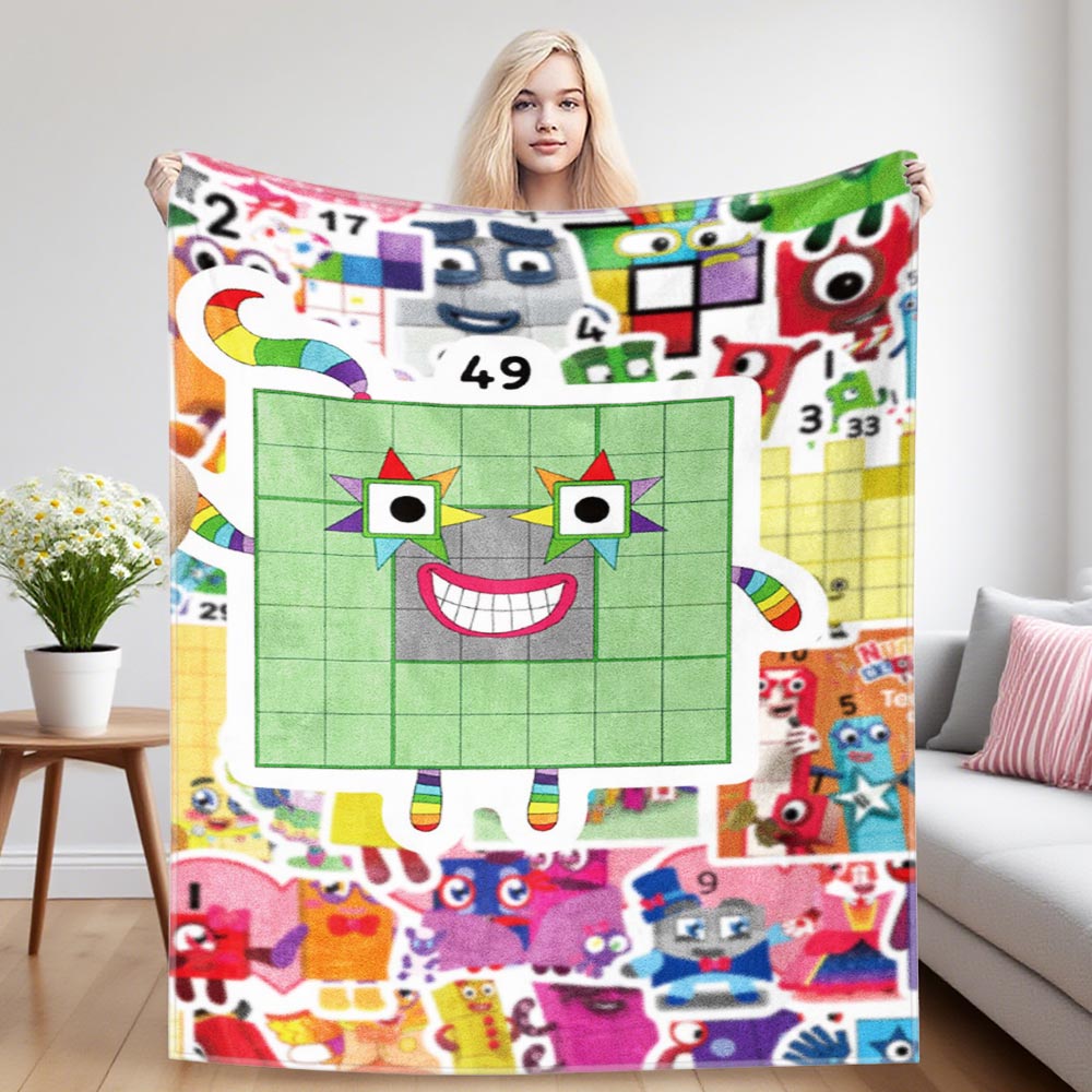 Numberblocks Throw Blankets Girls Gift Birthday Christmas 60"X80" in ...