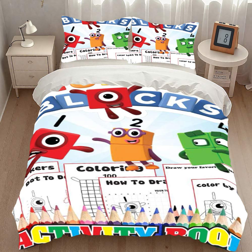 Numberblocks Toddler Bedding Set Christmas for Child Sheet Comforter ...