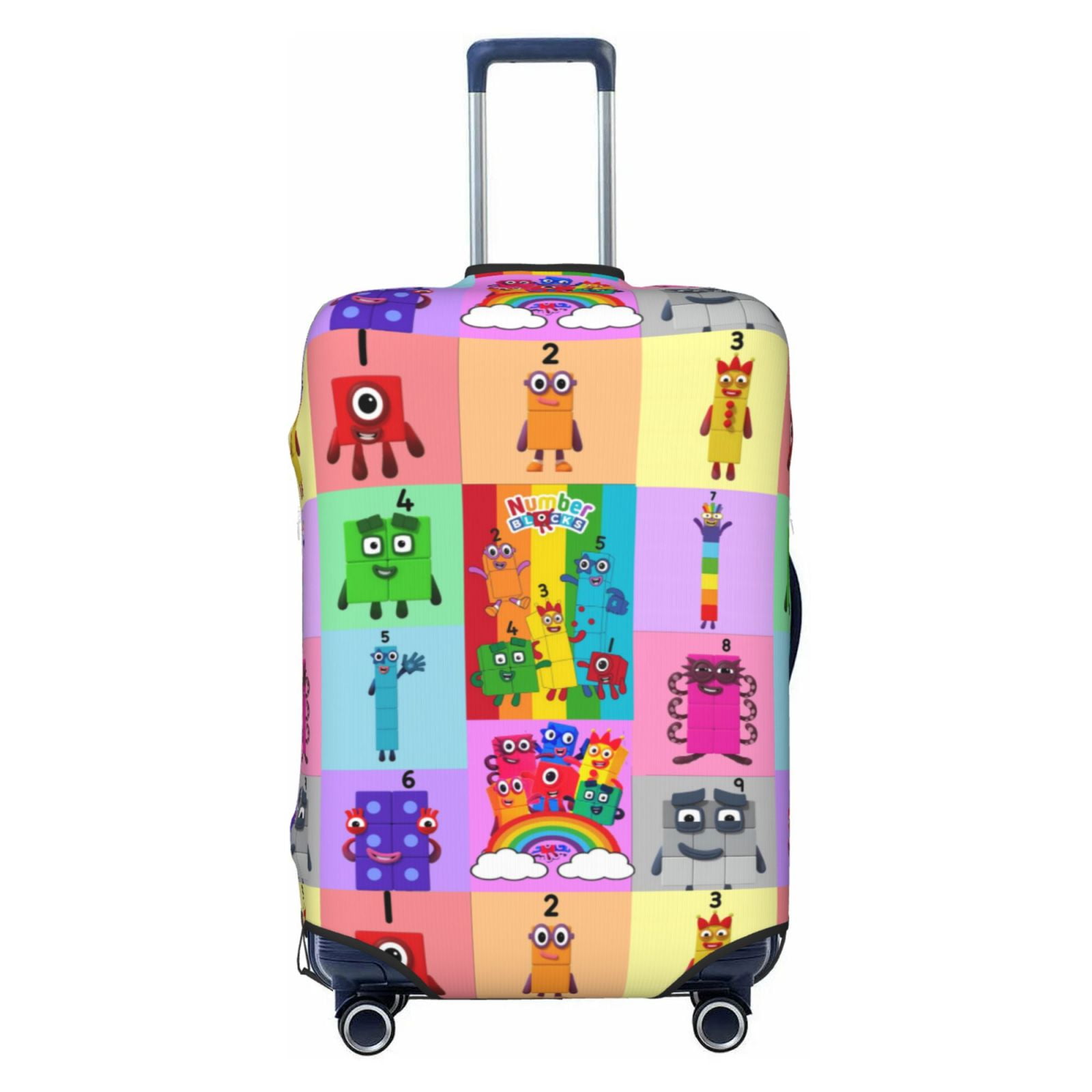 Numberblocks Travel Luggage Cover, Colorful Suitcase Luggage Protector ...