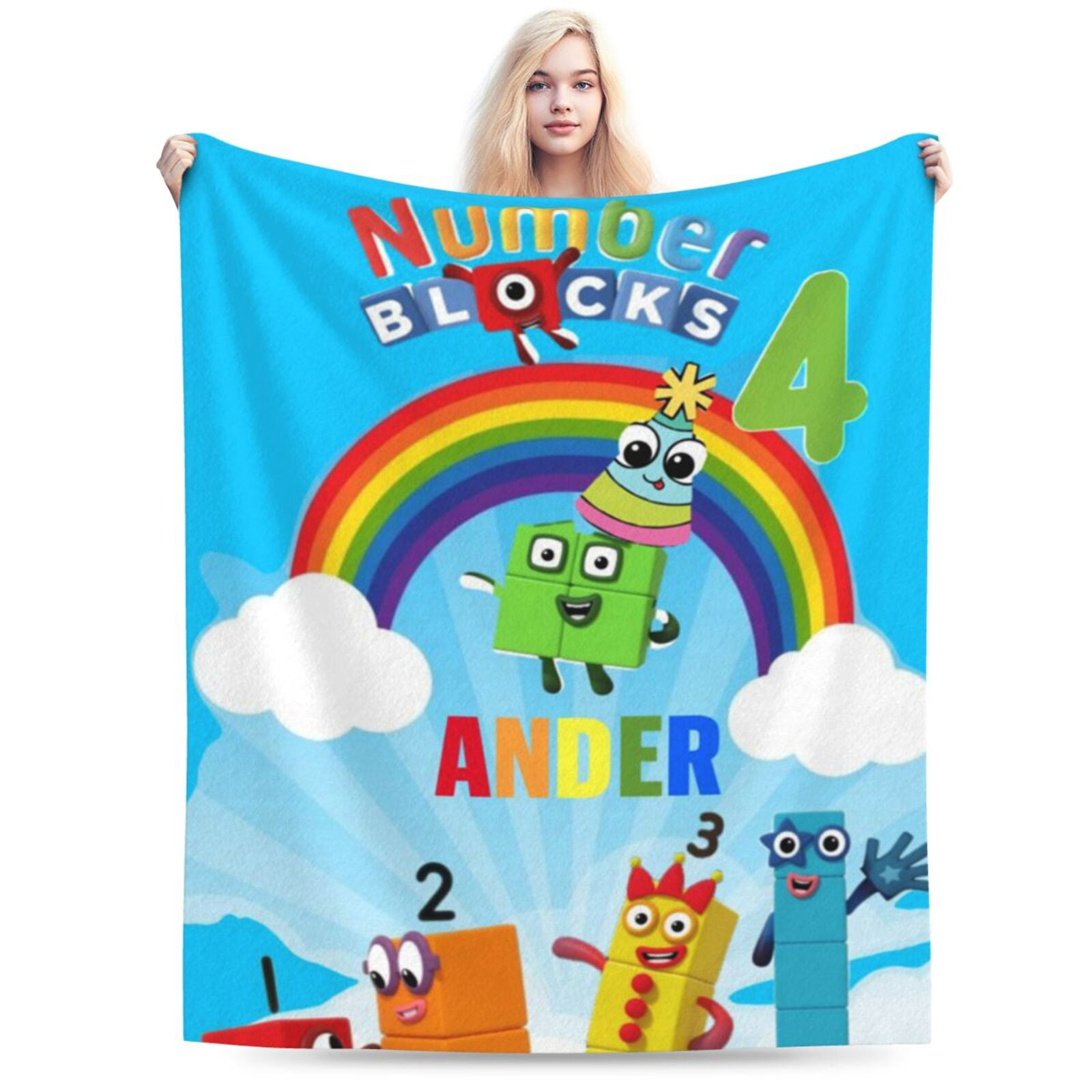 Numberblocks Ultra-Soft Micro Fleece Blanket Plush Fuzzy Cozy Bed ...