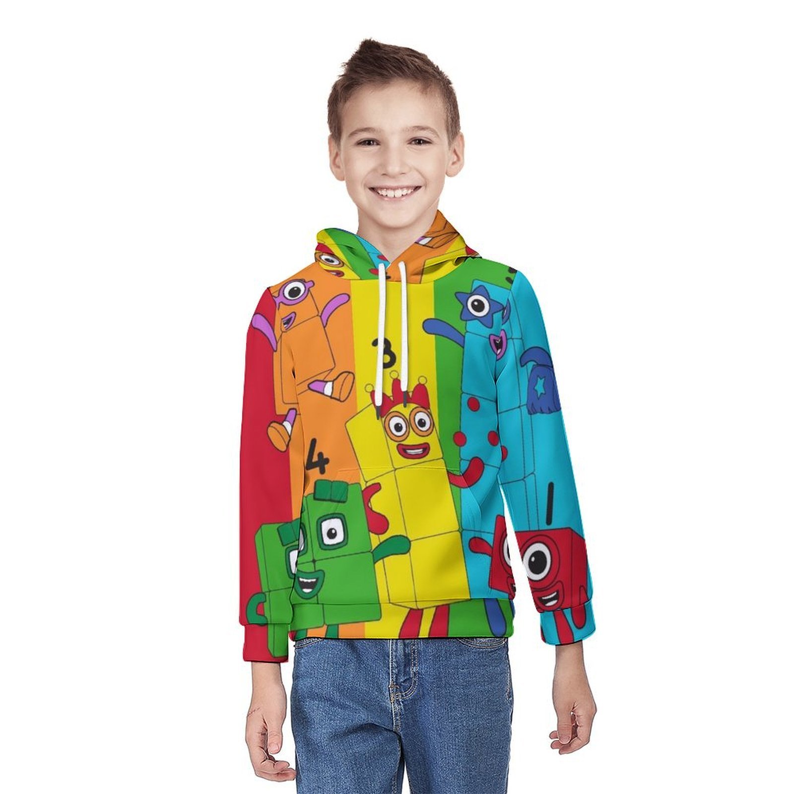 Numberblocks Unisex Sweater Boys Girls Sweatshirt 3D Printed Pullover ...