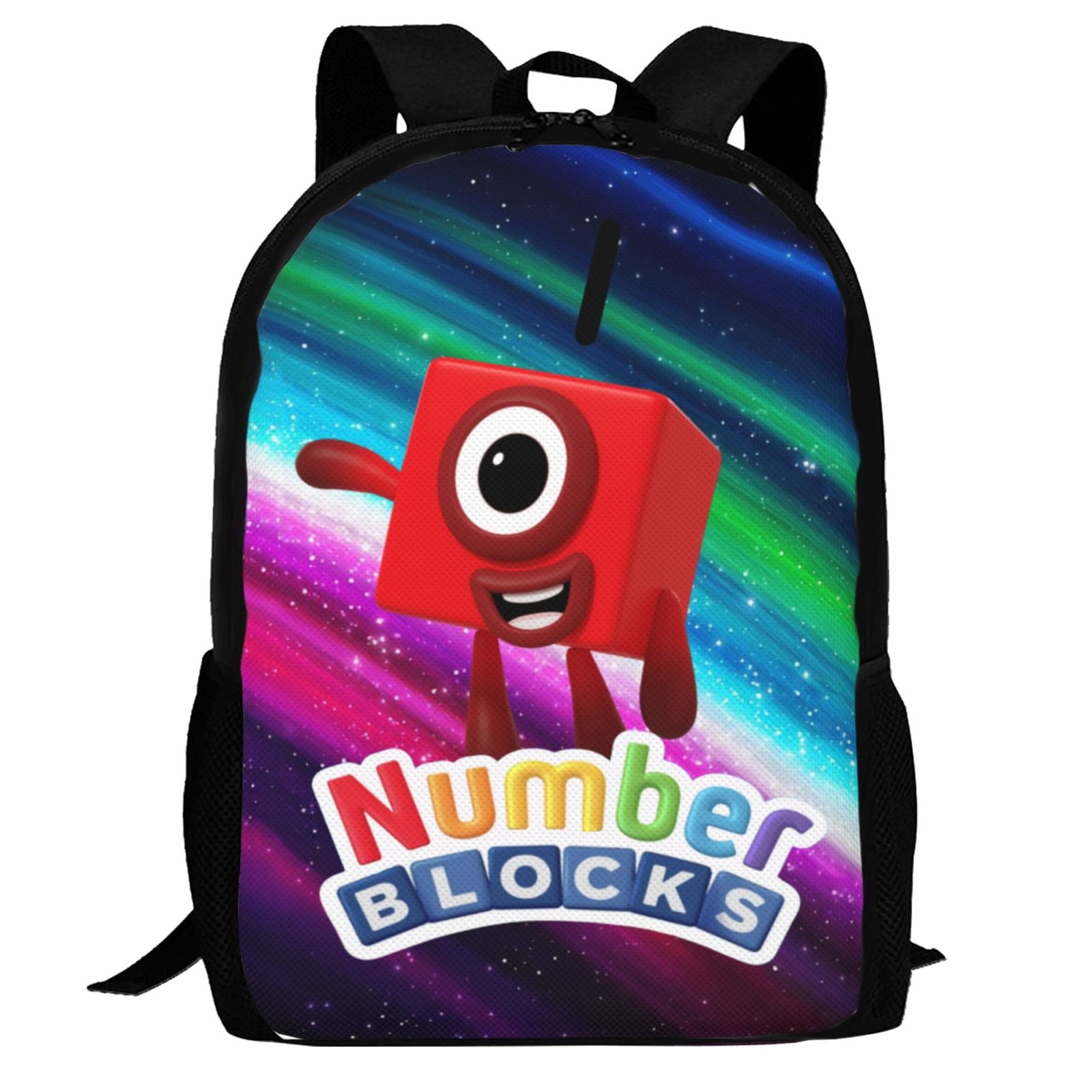 Numberblocks Cartoon Backpack Large Capacity Portable Anime Cute ...