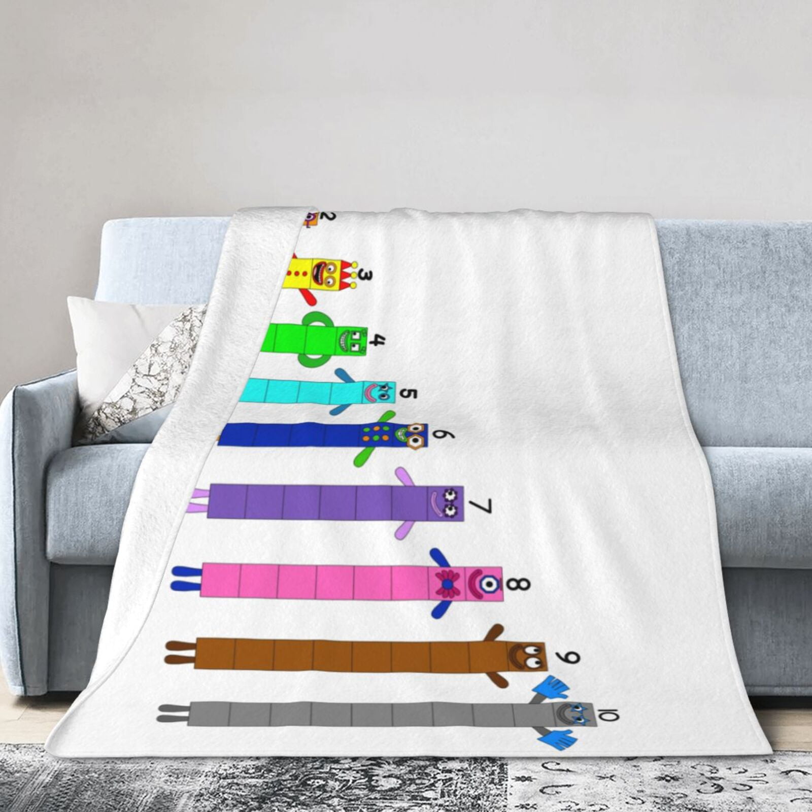 Numberblocks blanket throw blanket micro fleece blanket soft and warm ...