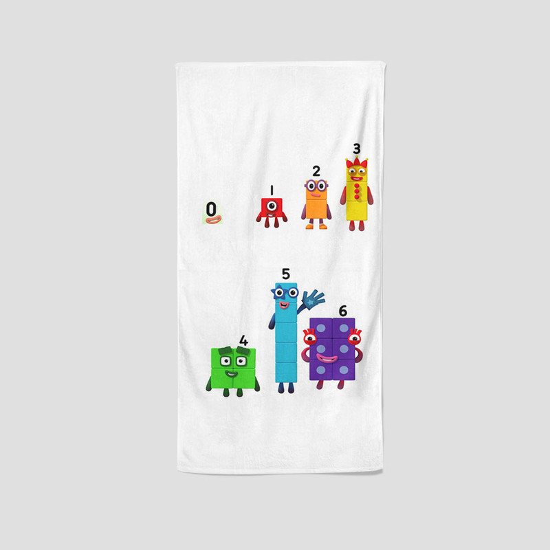 Numberblocks's created this distinctive towel, a custom gift that fans ...