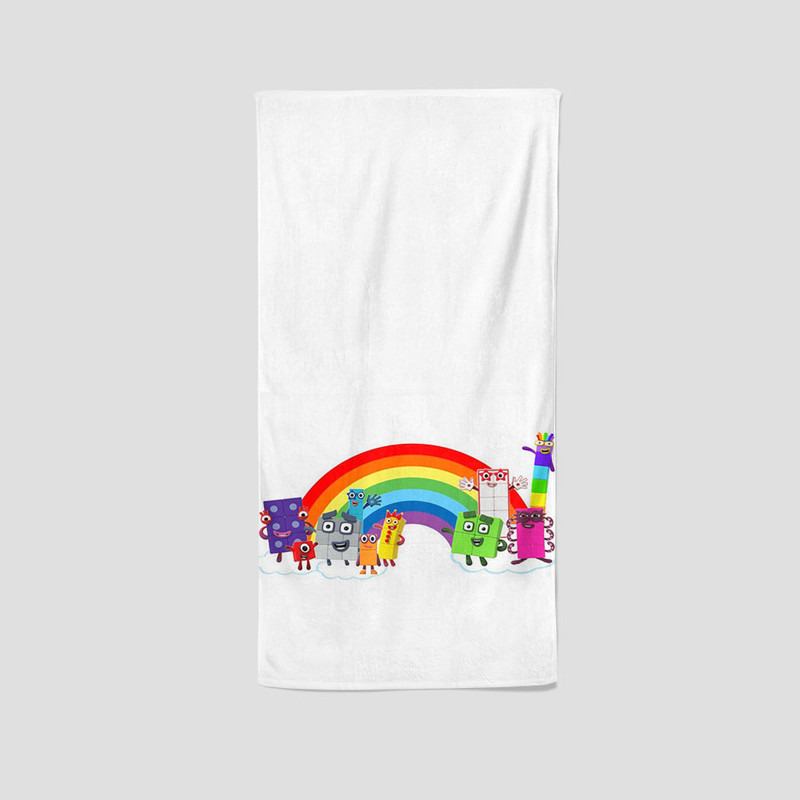 Numberblocks's's single-sided towel, featuring a unique design, is a ...