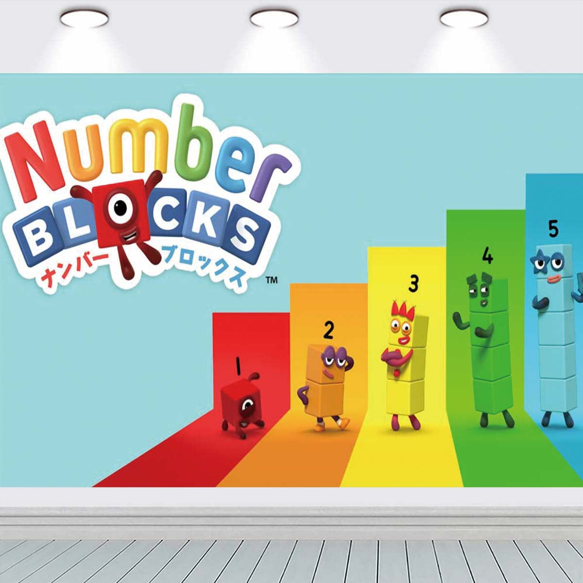 Numberblocks school Taspestry Poster Banner Backdrop Background Wall ...