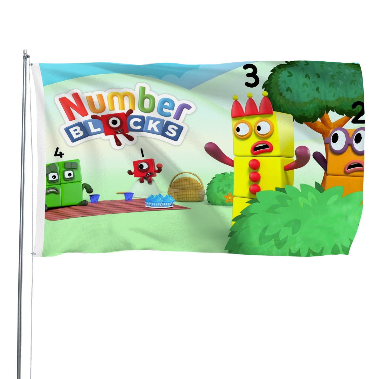 Numberblocks-themed Printed Flag Perfect gift for fans, friends, and ...