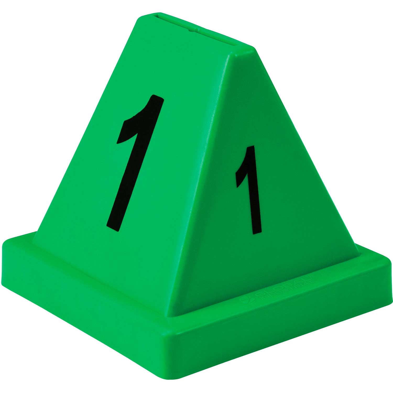 Global Industrial Numbered Cones 1-20 Green - Walmart.com
