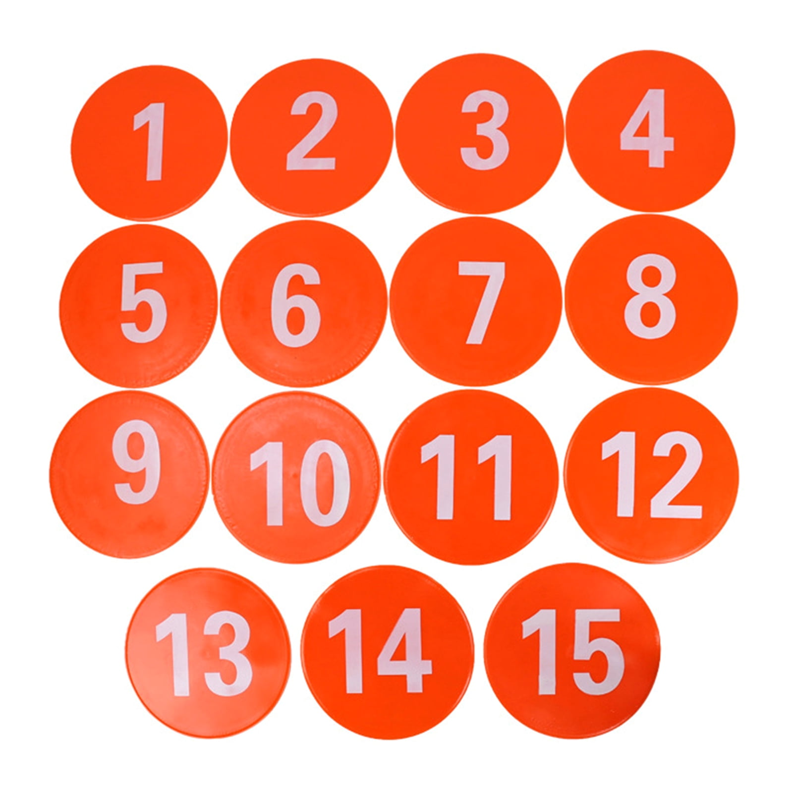 Numbered Floor Spots Markers Footstep Mat Disc Markers for Courts Floor ...