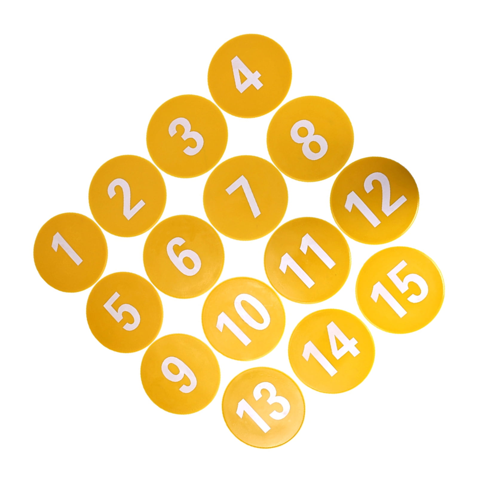 Numbered Floor Spots Markers Footstep Mat Disc Markers for Courts Floor ...
