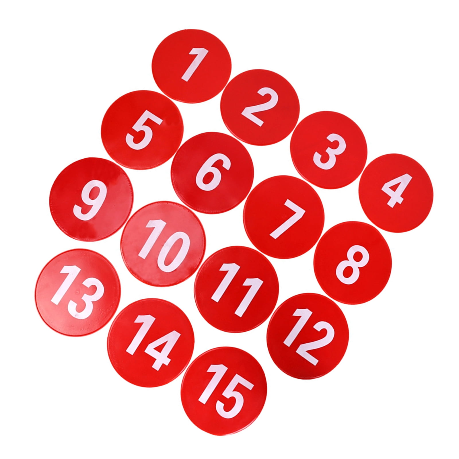 Numbered Floor Spots Markers Footstep Mat Disc Markers for Courts Floor ...