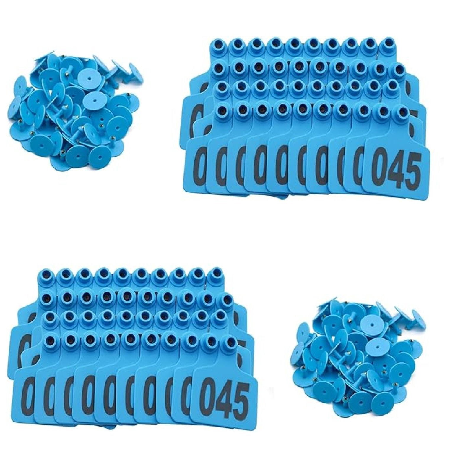 Numbered Livestock Ear 001-1000 Large Plastic Cattle with Numbers for ...