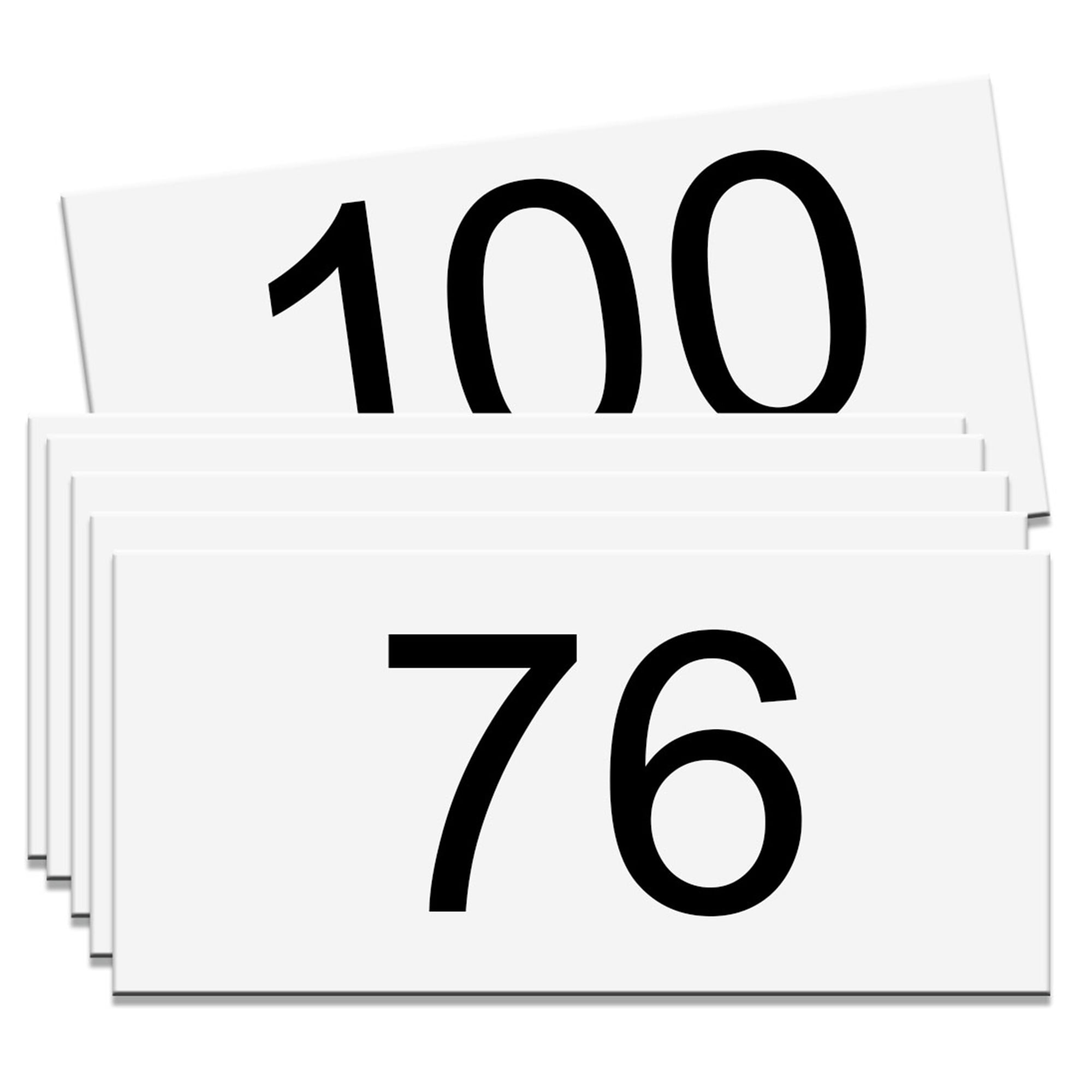 Numbered Magnetic Rack/Shelf Label (Numbered 76-100) - Walmart.com