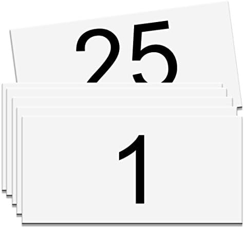 Numbered Magnetic /Shelf Labels (Numbered 1-25, Pack of 25) - Walmart.com