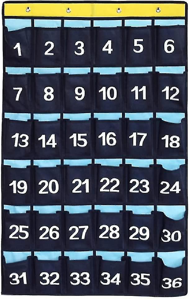 Numbered Organizer Classroom Pocket Chart For Cell Phones(36 Pockets ...