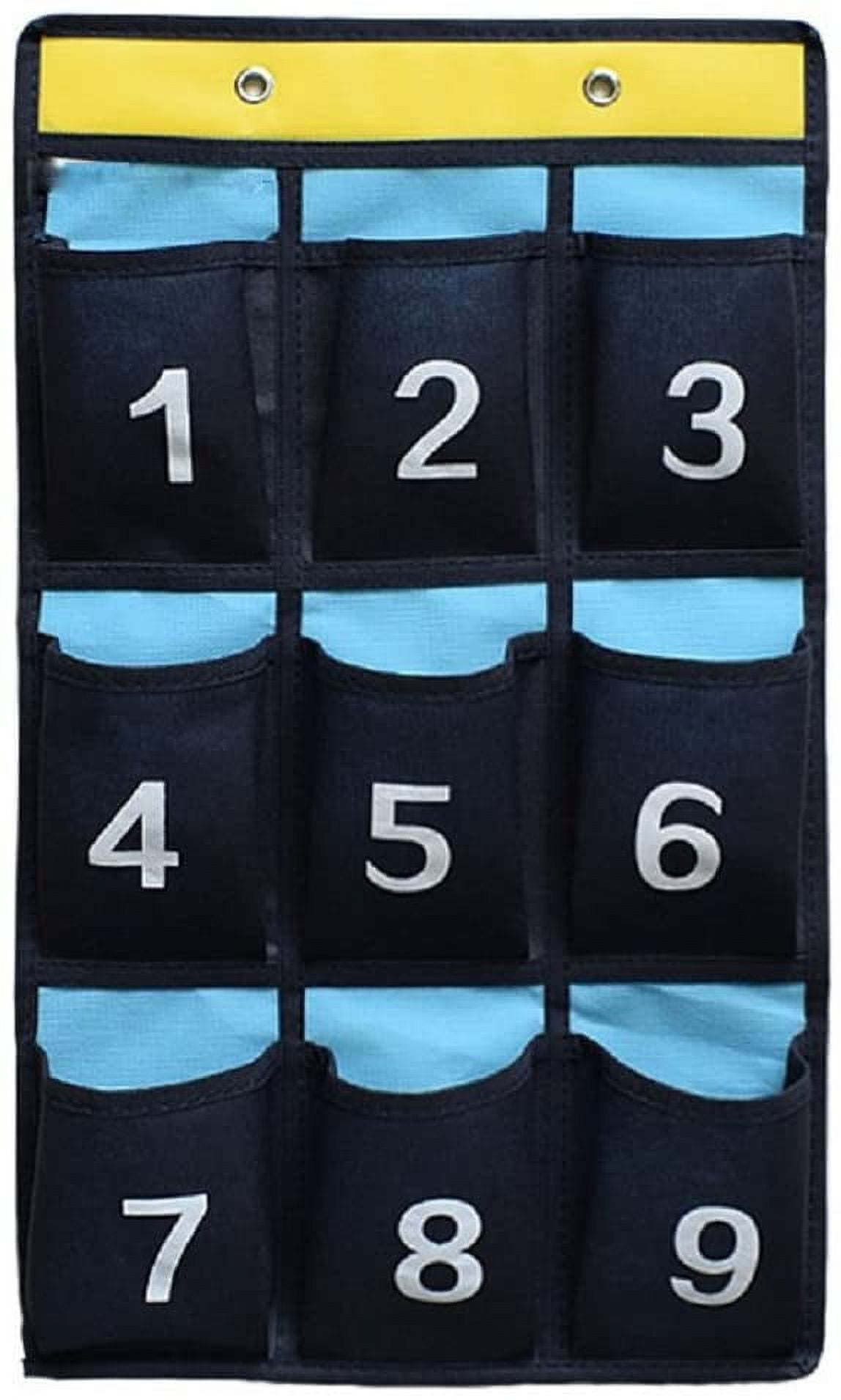 Numbered Organizer Classroom Pocket Chart for Cell Phones Calculators ...