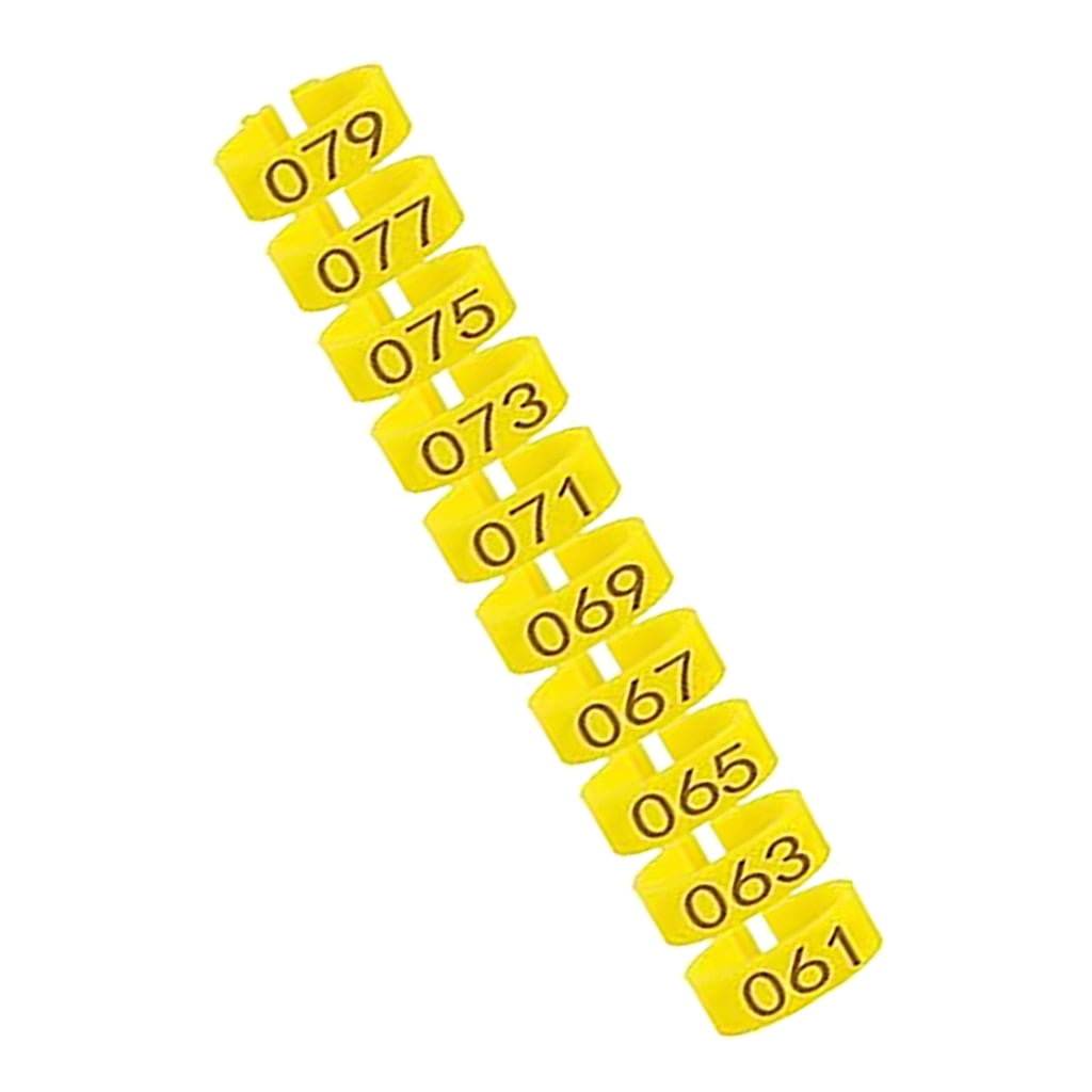 Numbered Poultry LegBands for Chicken Duck Poultry Foot Rings 100PCS ...