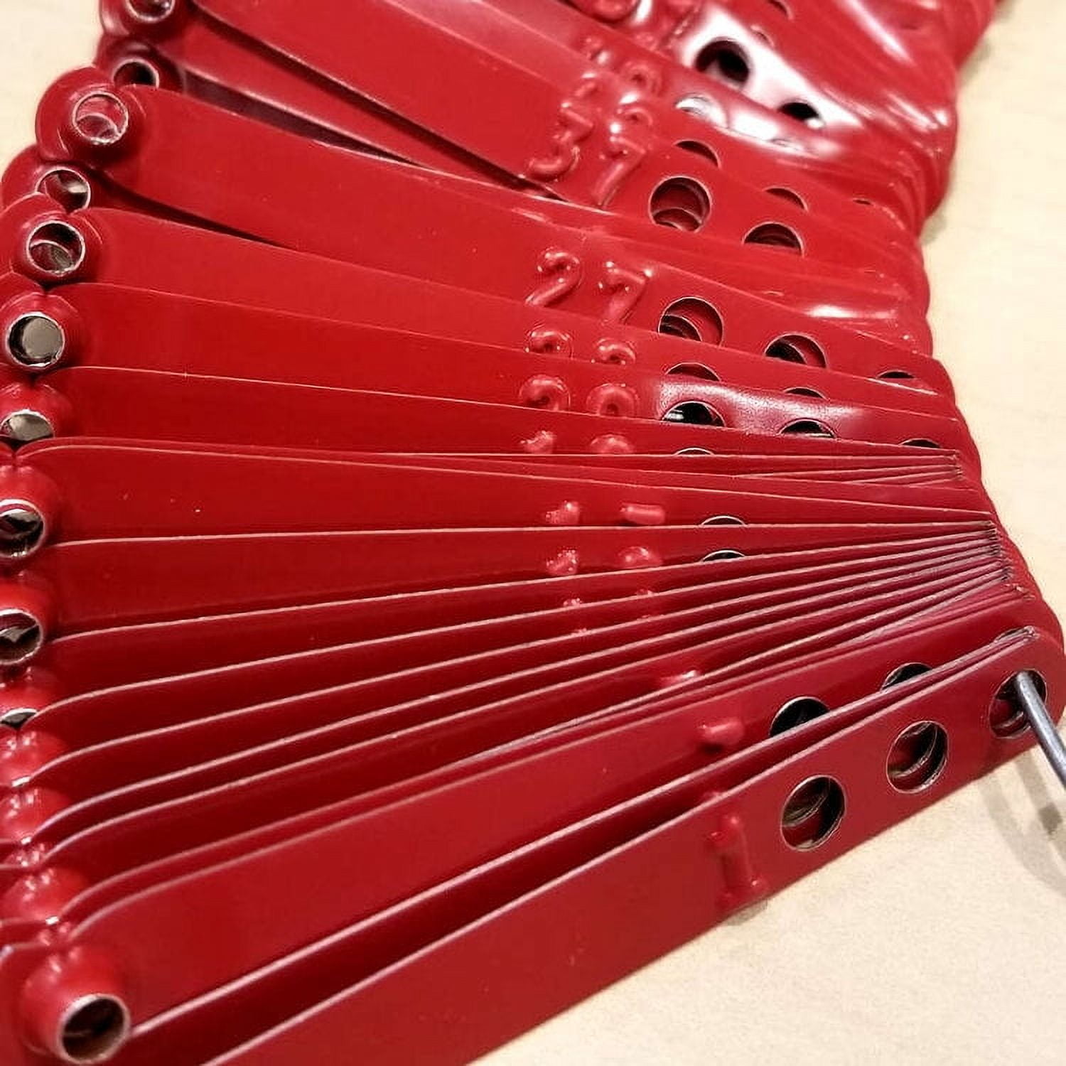 Pinnon Hatch Farms Numbered Red Leg Bands 800 Pieces - Walmart.com