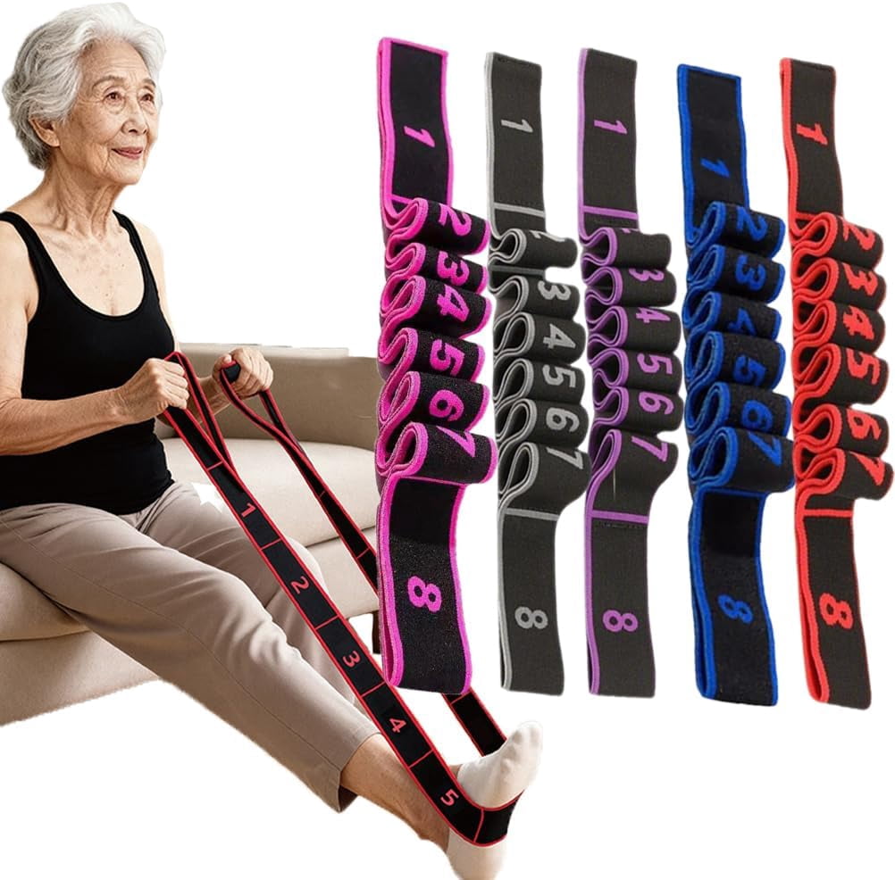 Numbered Resistance Band For Stretching And Yoga, Fitness Elastic ...