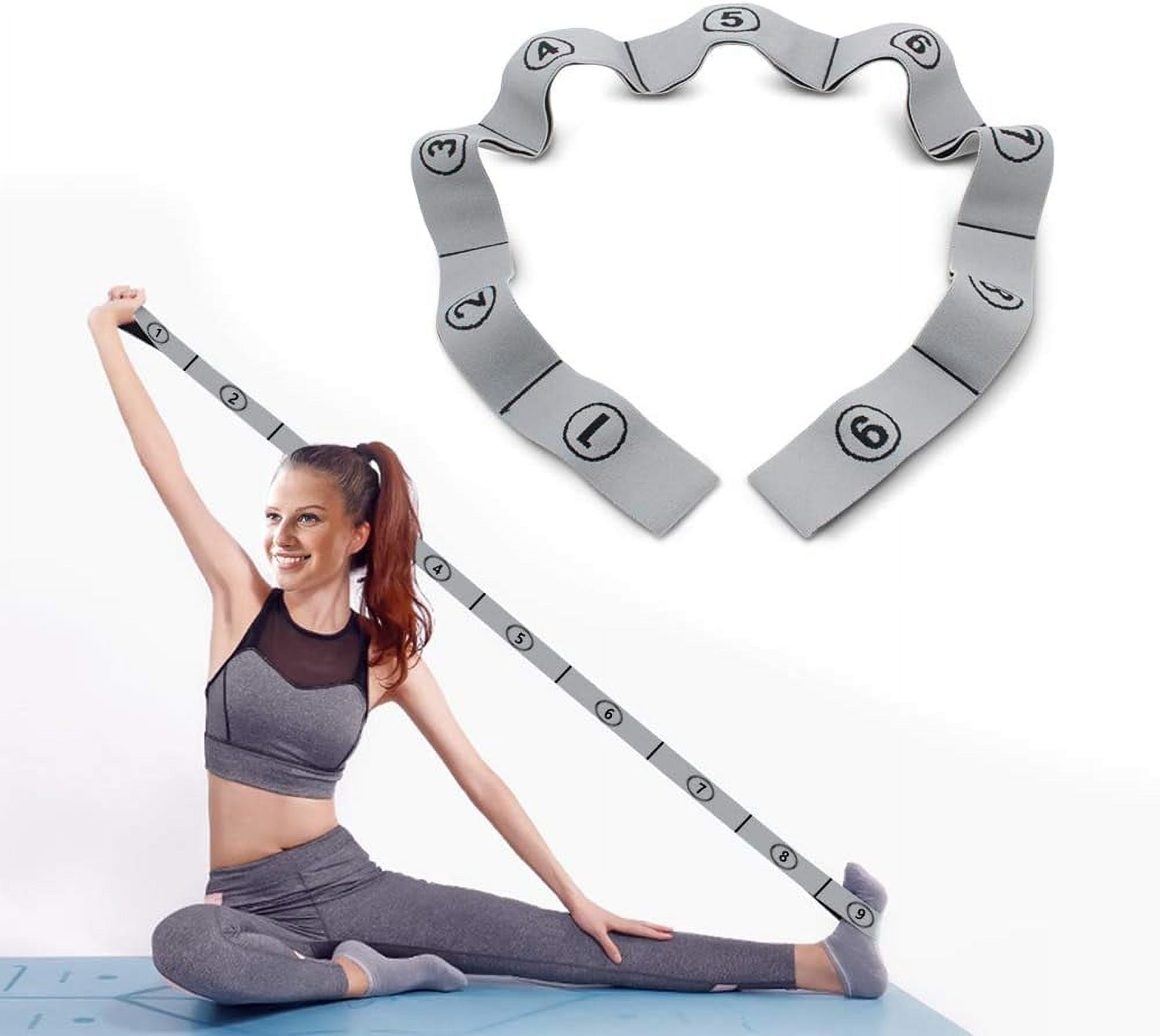 Numbered Resistance Band with Loops, Super Elastic Yoga and Physical ...