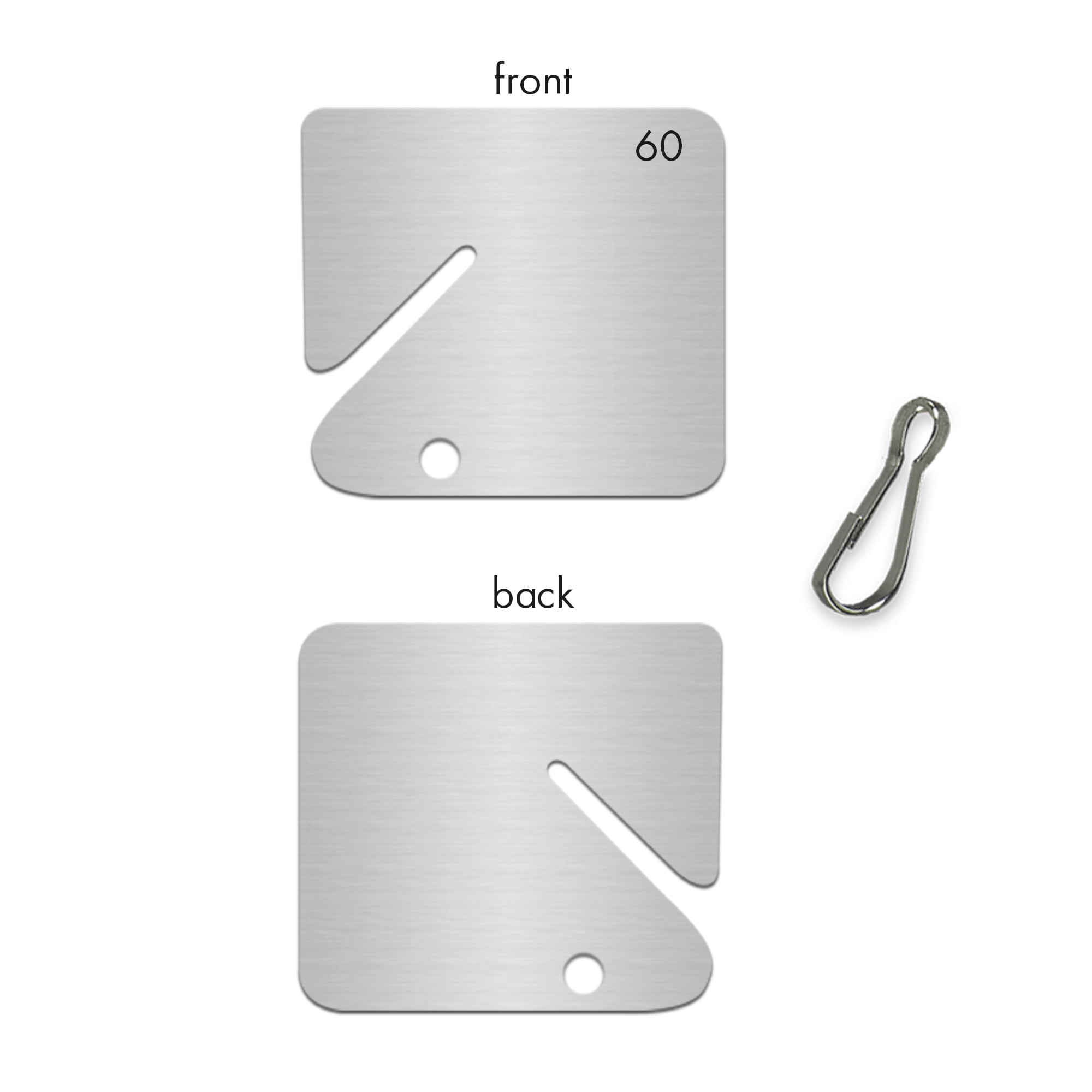 Numbered Slotted Aluminum Tags - Walmart.com