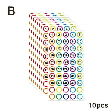 WhatSign 4" Number Line Up Spots Dots for Classroom Floor, 36pcs ...