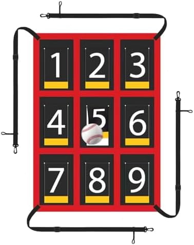 Numbered Strike Zone Target for Baseball Softball, 19 * 27in Adjustable ...