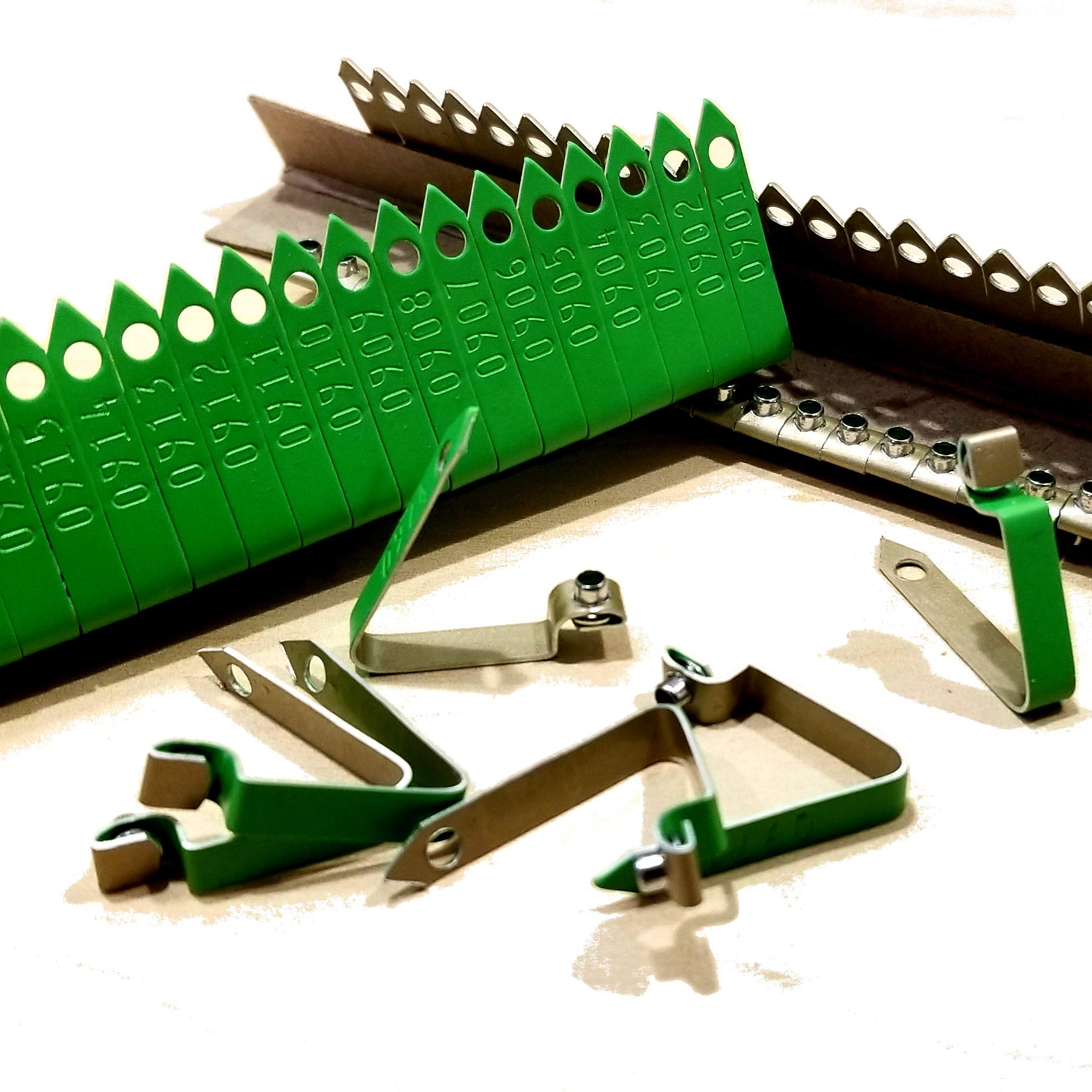 Numbered Zip Wing Bands for Poultry Identification, Aluminum Tags for ...