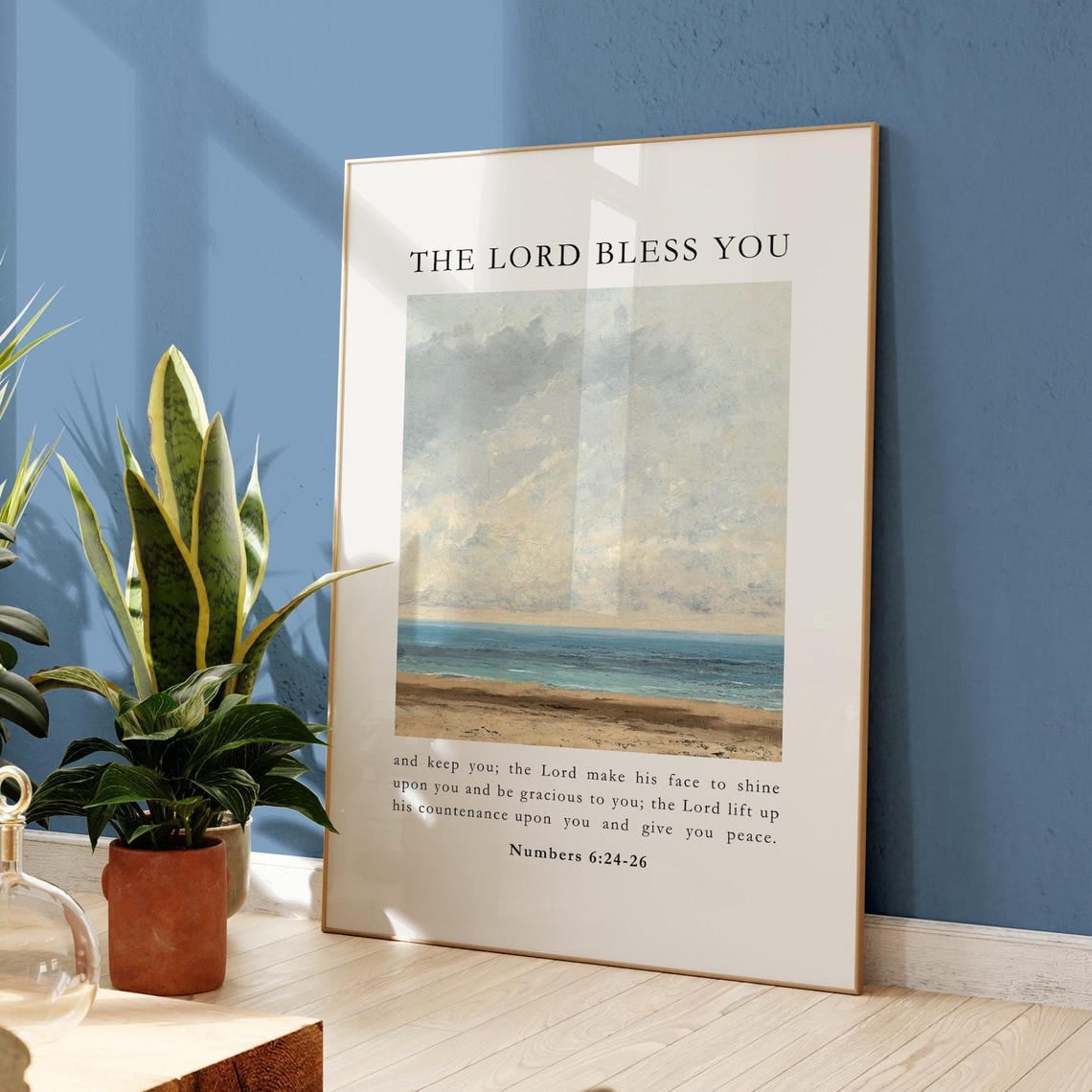 Numbers 6:24-26 The Lord Bless You Bible Verse Print, Coastal Scripture ...