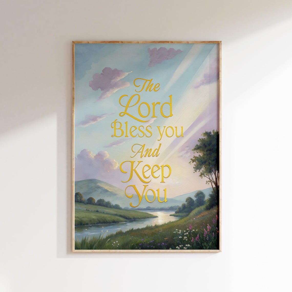 Numbers 6:24 Bible Verse Print, Lds Artwork, Bible Christian Wall Art ...