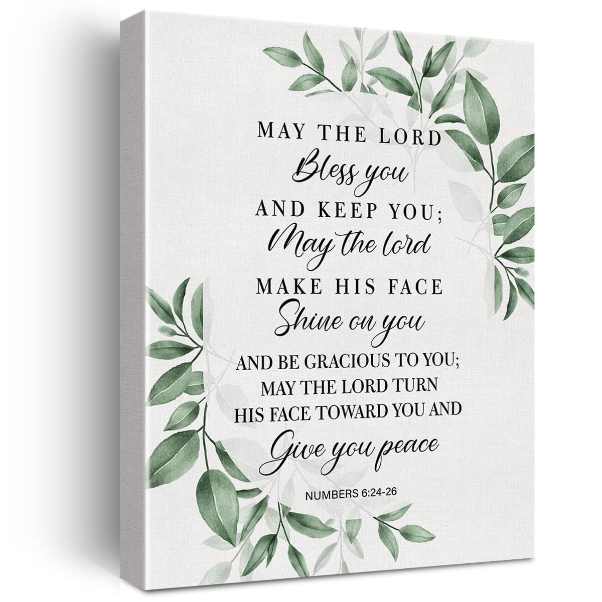 Numbers 6:24 May the Lord Bless You and Keep You Bible Verse Canvas ...